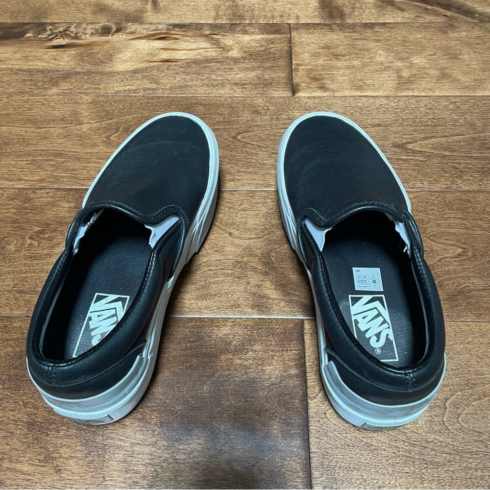 Vans Classic Slip-On Stacked Leather Platform Black W… - Gem